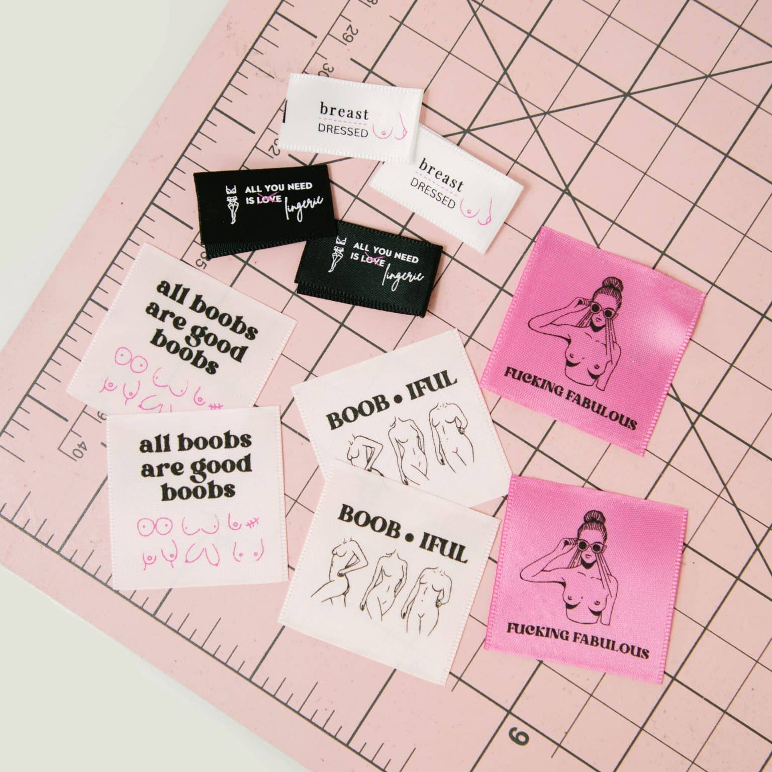 Bra Making Satin Sewing Labels, 1 Pack (2 Each) - Sew Lingerie ...
