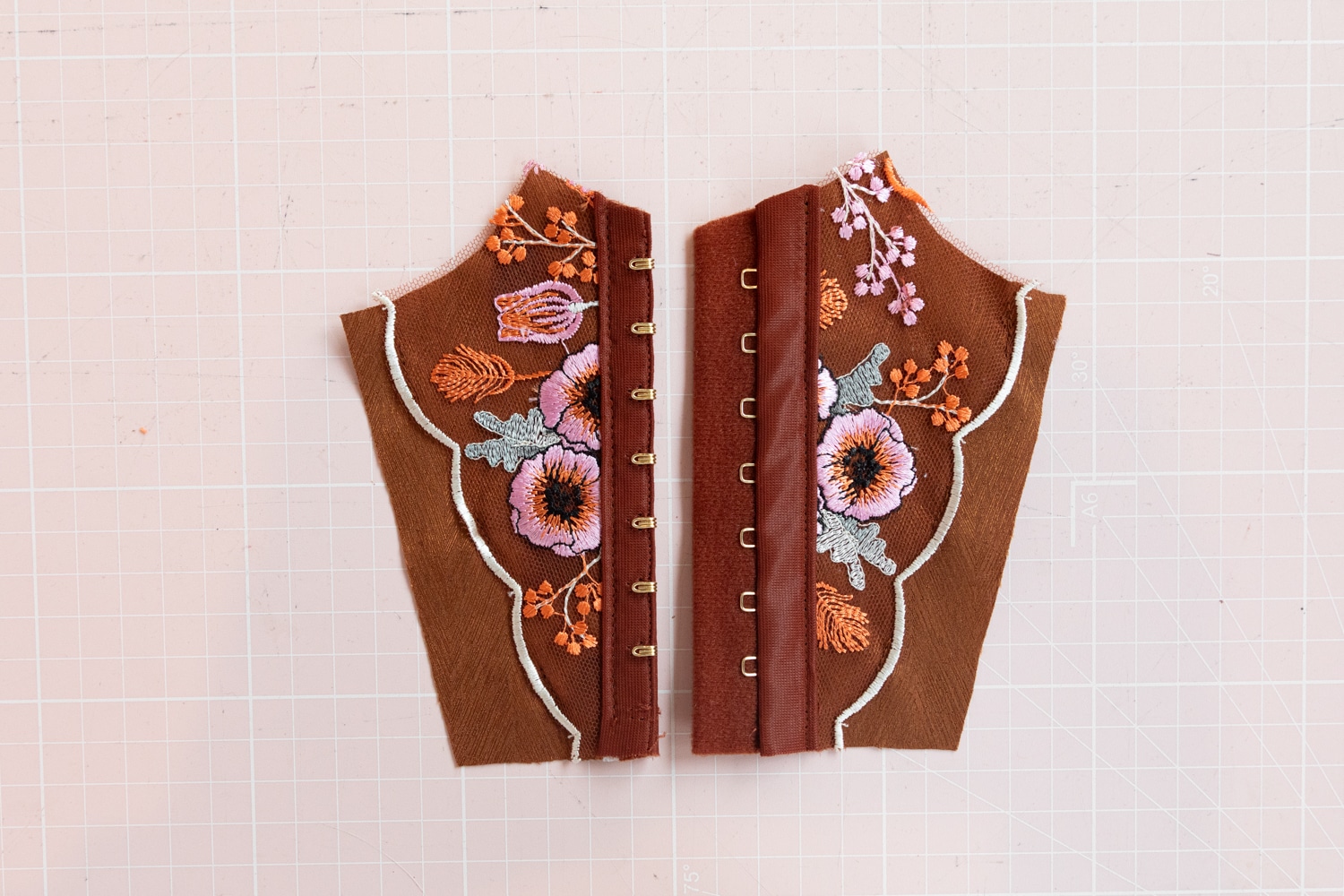 Faux Hook + Eye Front Closure Sewing Tutorial